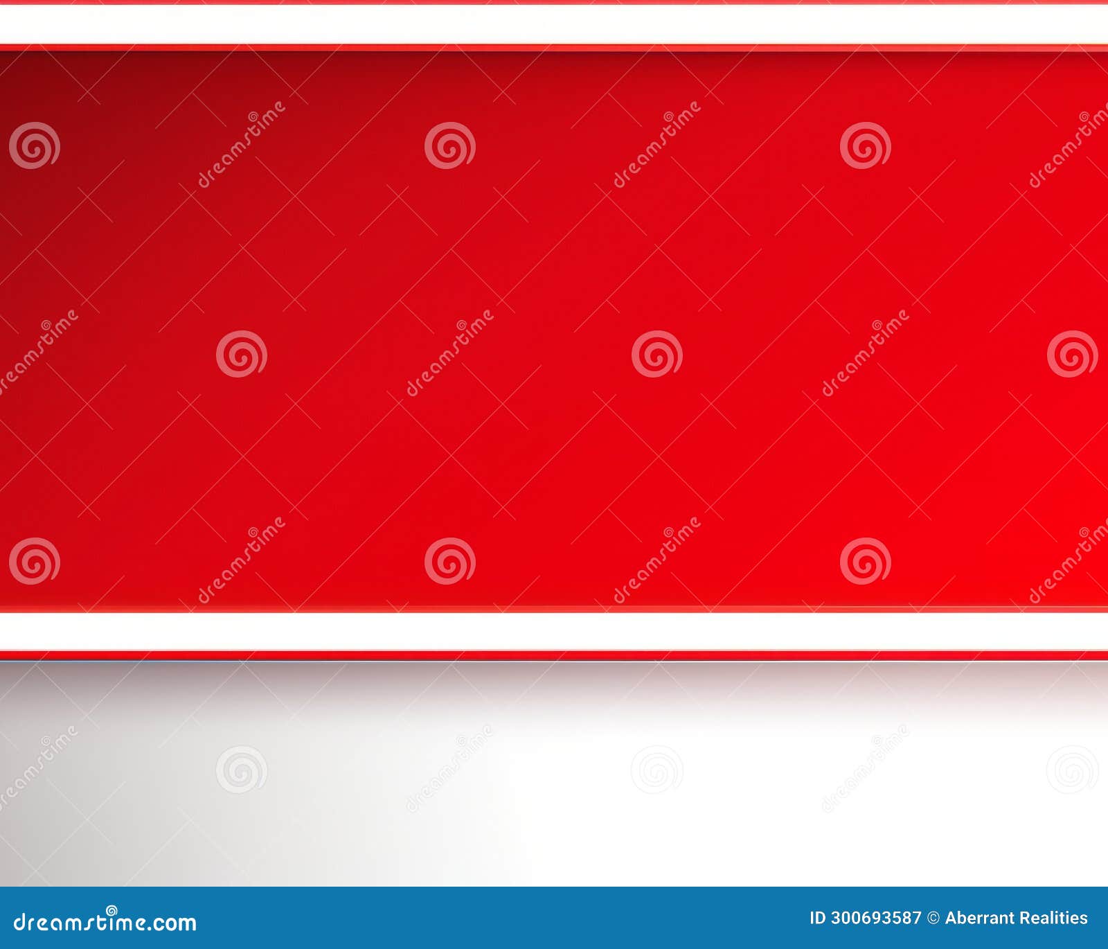 A Red Banner with a White Border on a Gray Background Stock ...