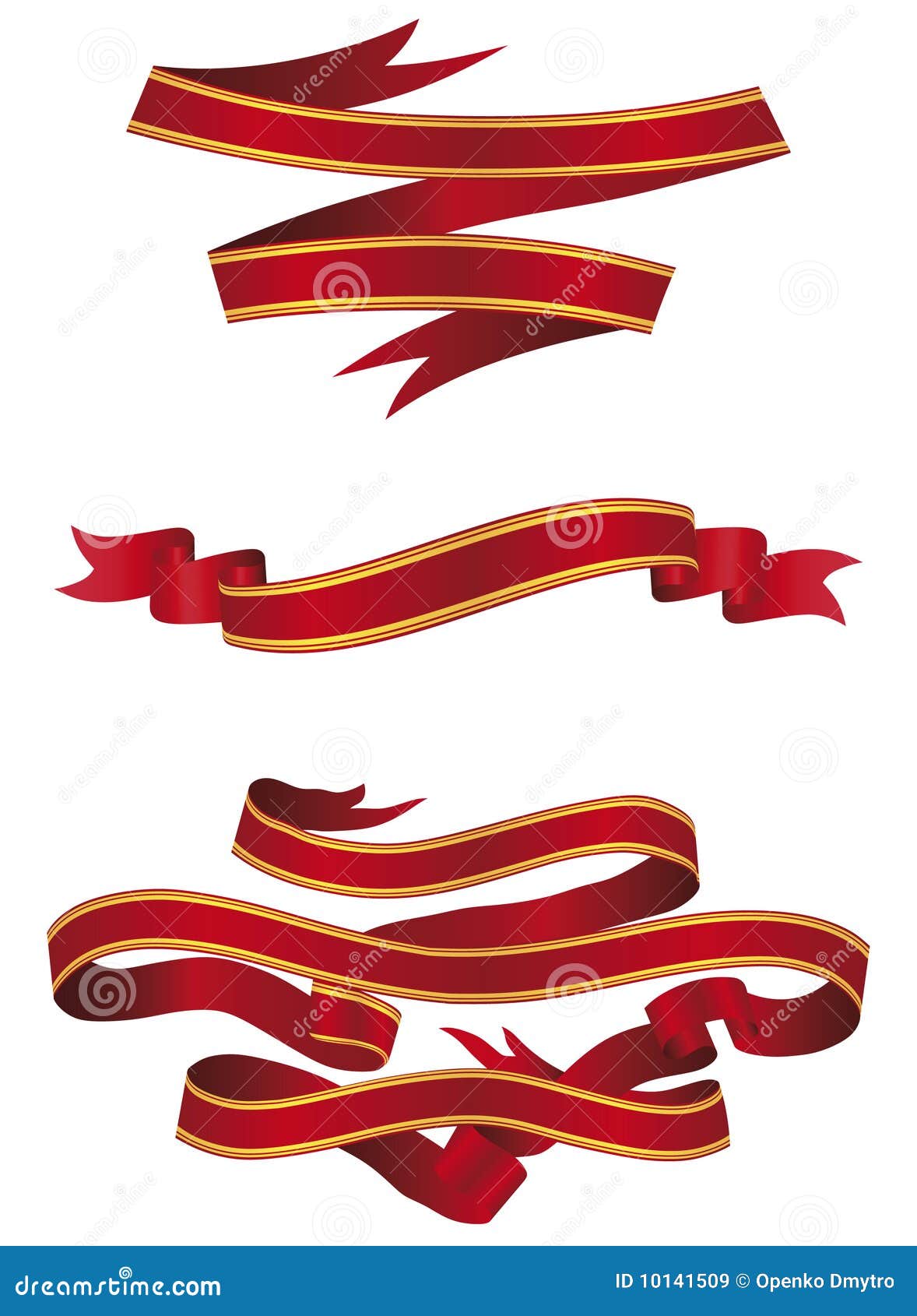 Red Banners stock vector. Illustration of decoration - 10141509