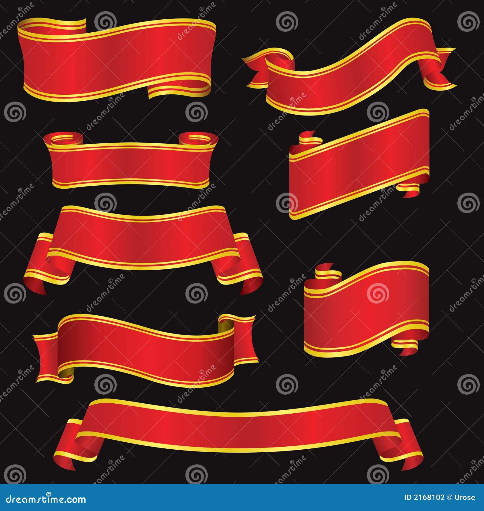 Red Banners stock vector. Illustration of elegant, display - 2168102