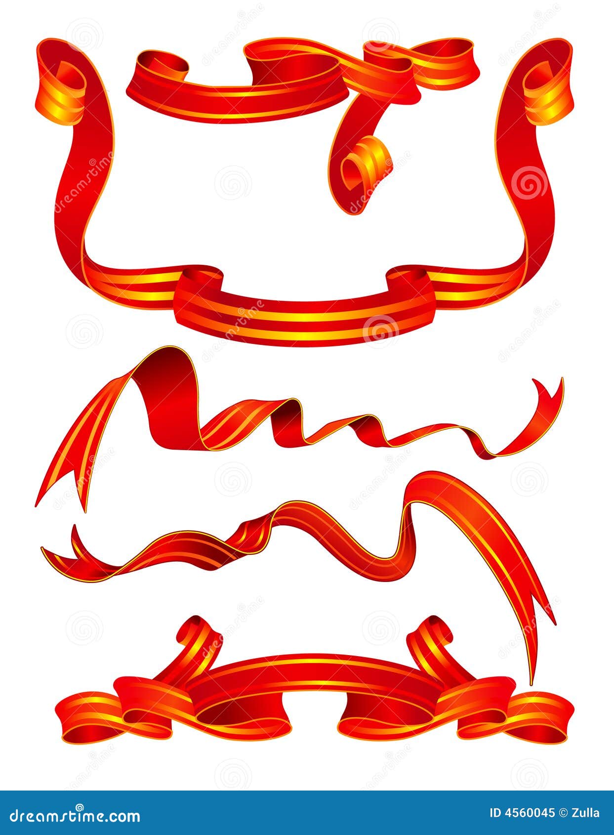 Red banners stock vector. Illustration of computer, color - 4560045