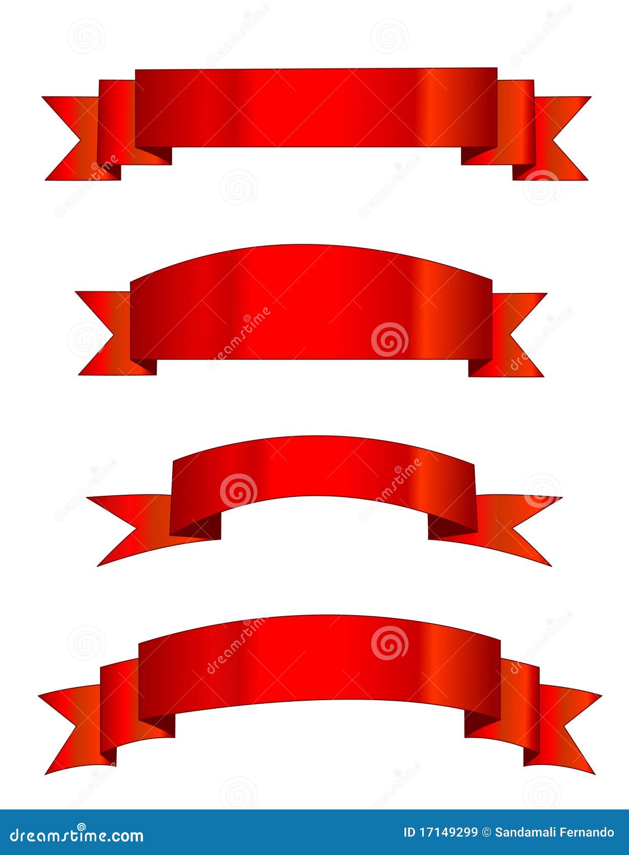 Red banners / banner stock vector. Illustration of elegance - 17149299