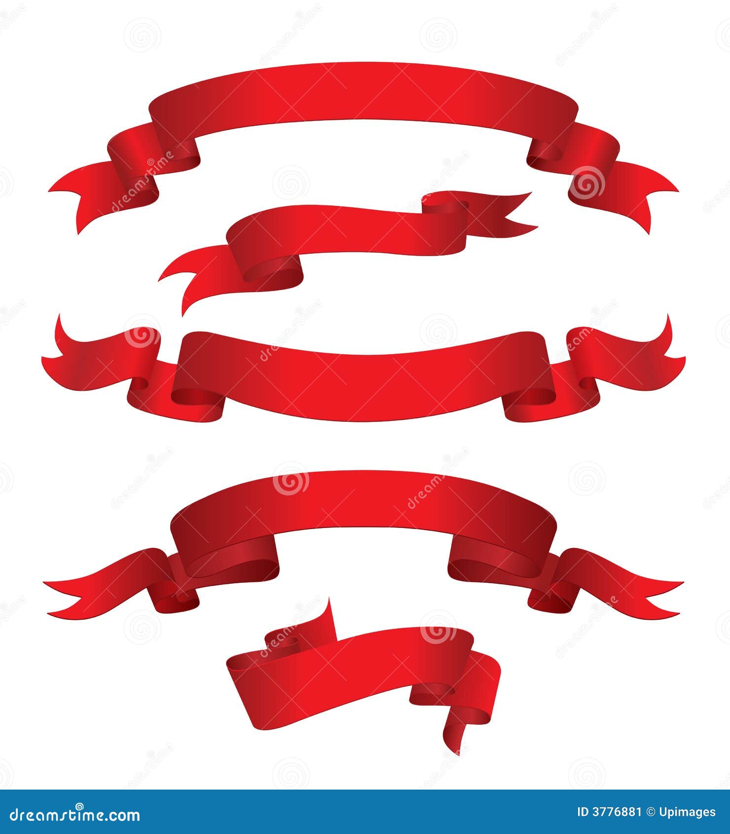 Red Banners (illustration) stock illustration. Illustration of elegant ...