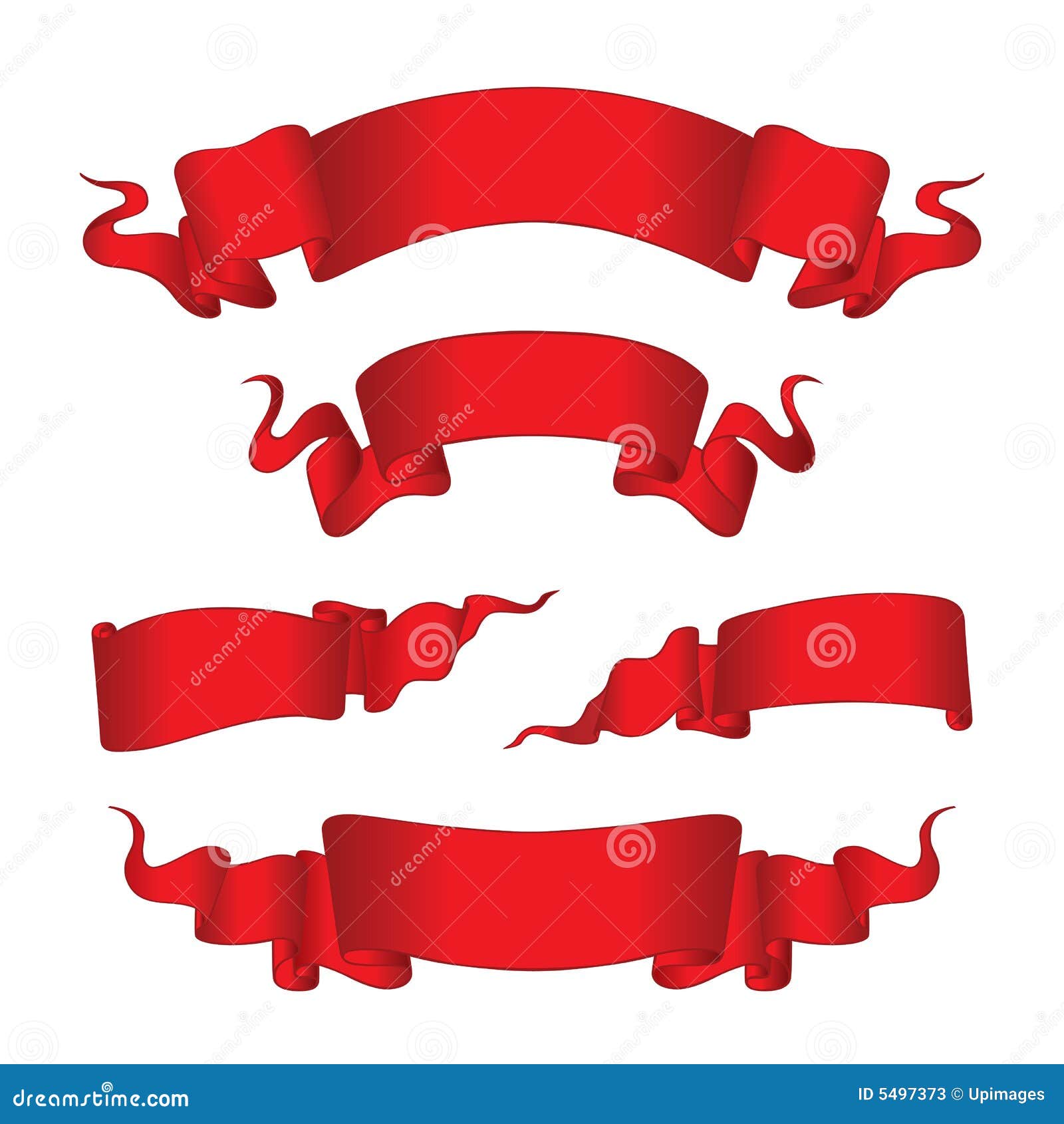 Red Banners (illustration) stock vector. Illustration of painting - 5497373