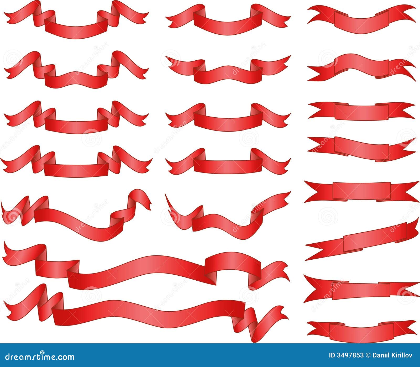 Red banners Theme Style stock vector. Illustration of ancient - 3497853