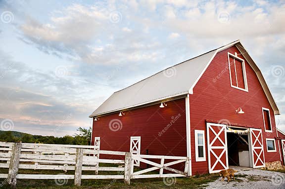 Red barn stock photo. Image of rustic, building, scene - 23419022