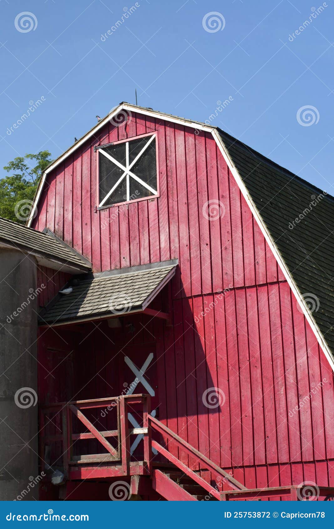 Red barn stock photo. Image of exterior, bright, rustic - 25753872
