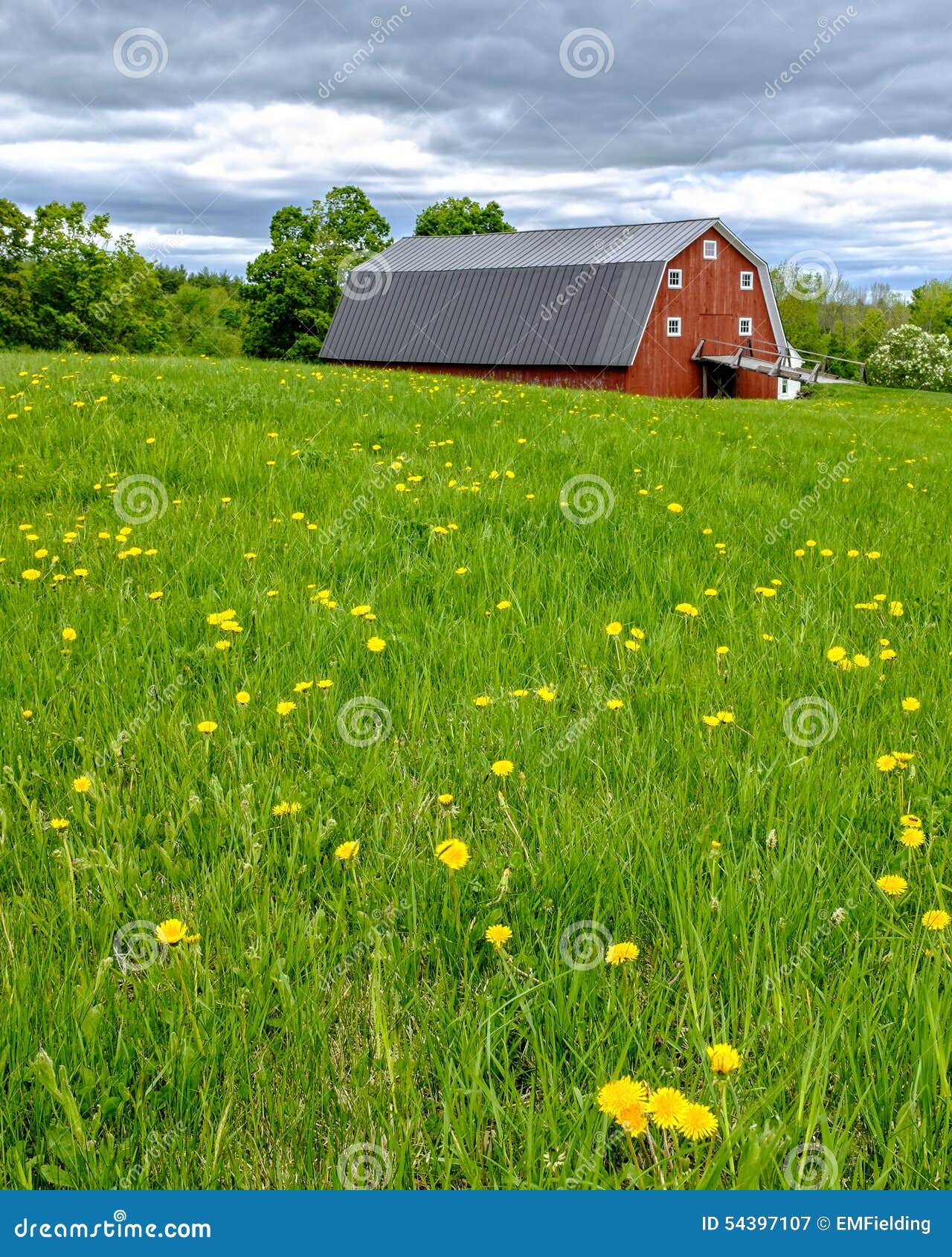 Red Barn on a farm stock image. Image of classic, setting - 54397107