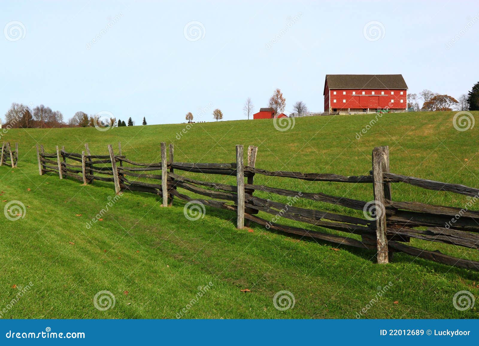 Barn Fence Maryland stock image. Image of field, barn - 22012689