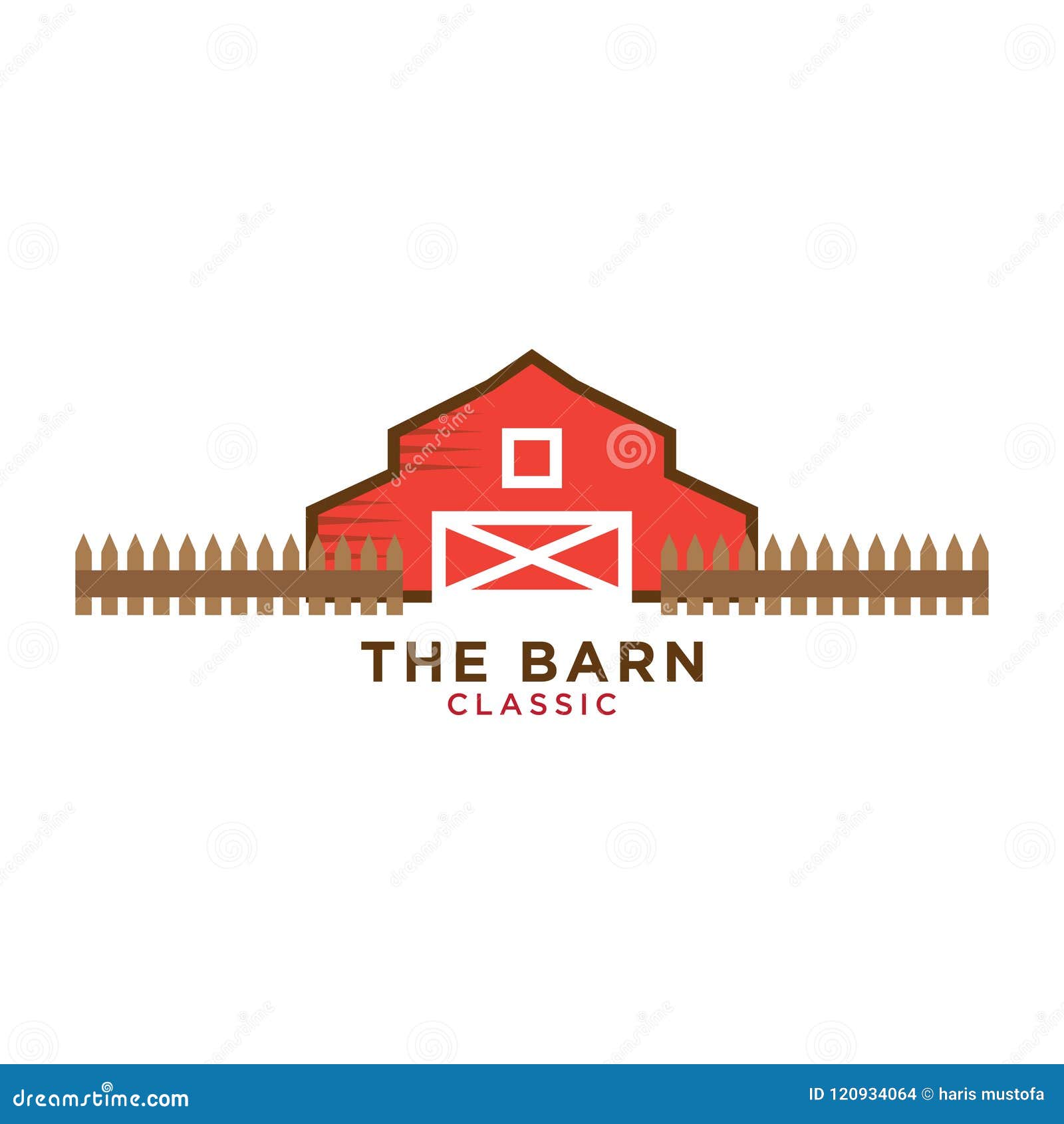 Red Barn Logo Design Template Stock Vector - Illustration of classic ...