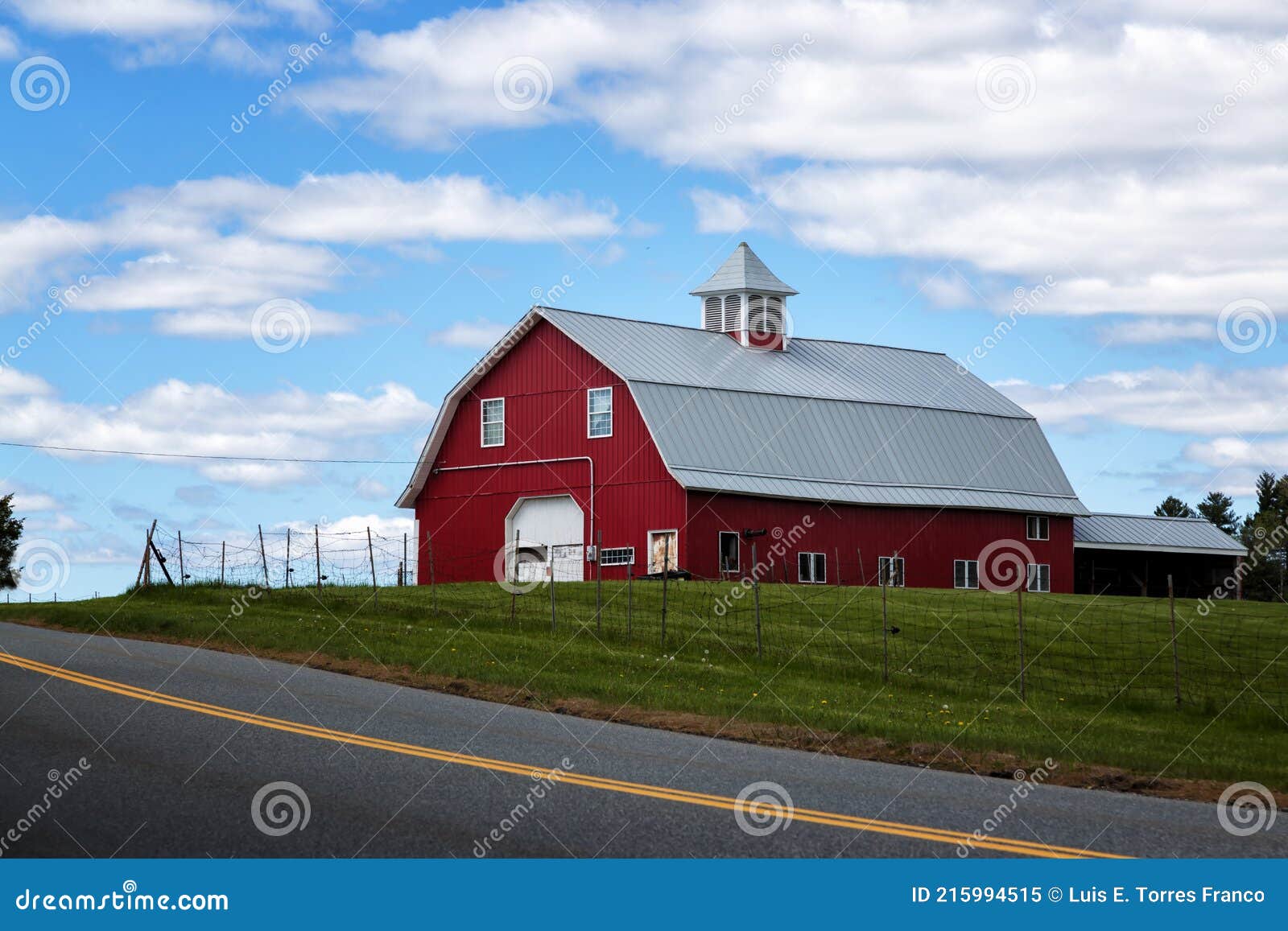 The Red Barn stock image. Image of europe, nature, beautiful - 215994515