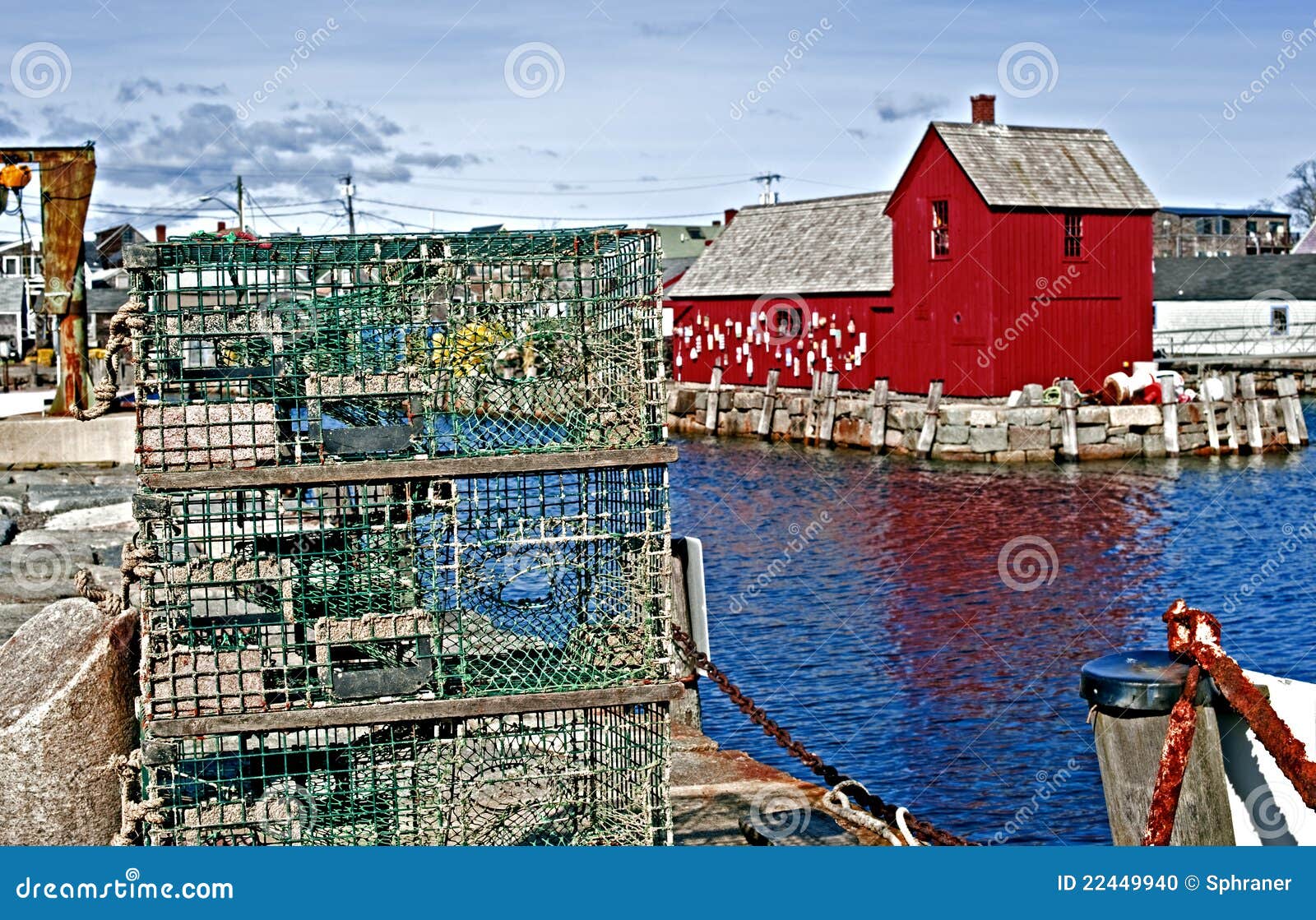 Red Barn. Motif Number 1. stock photo. Image of pier - 22449940