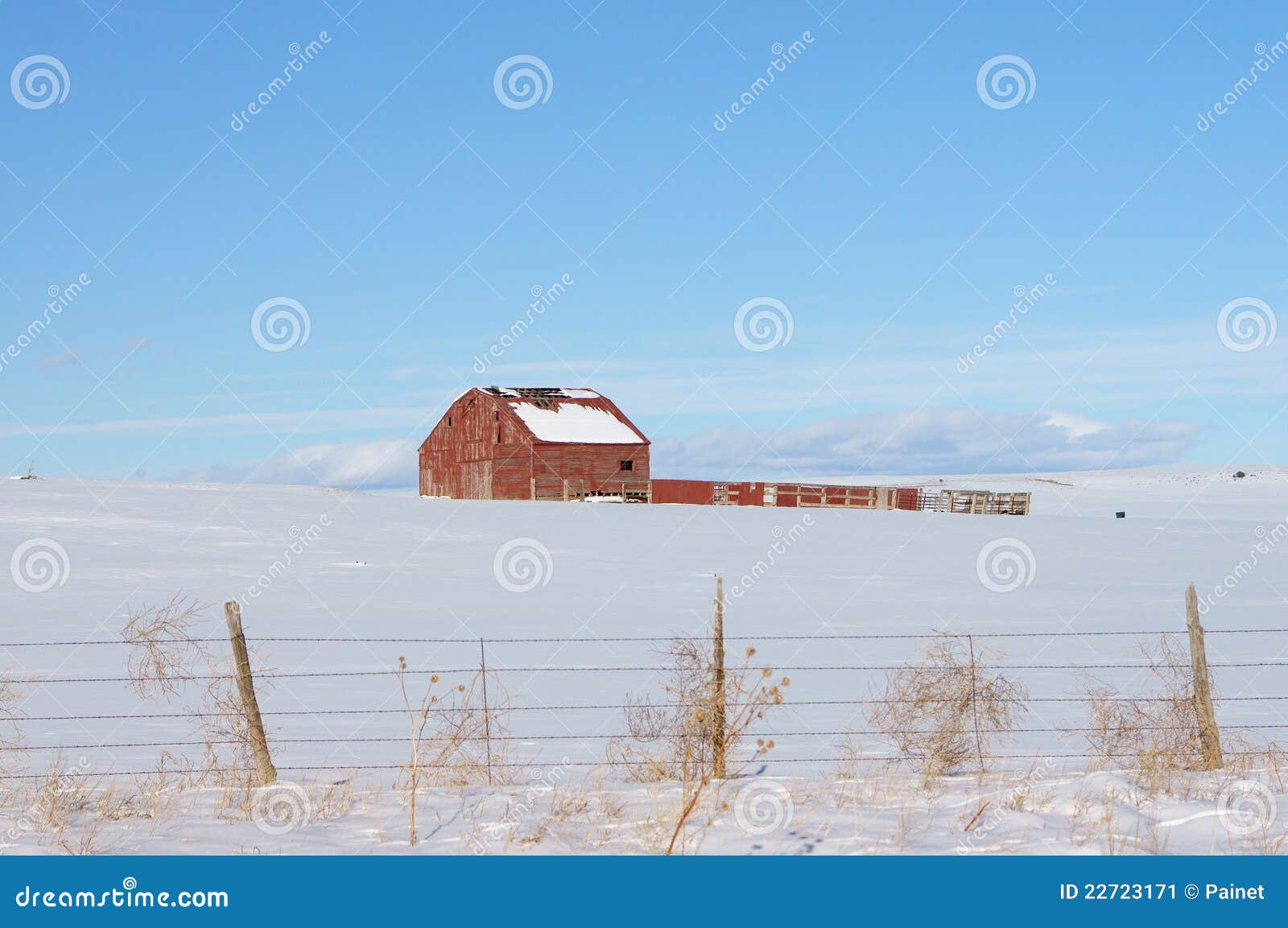 Red Barn New Mexico stock image. Image of outdoors, landscapes - 22723171