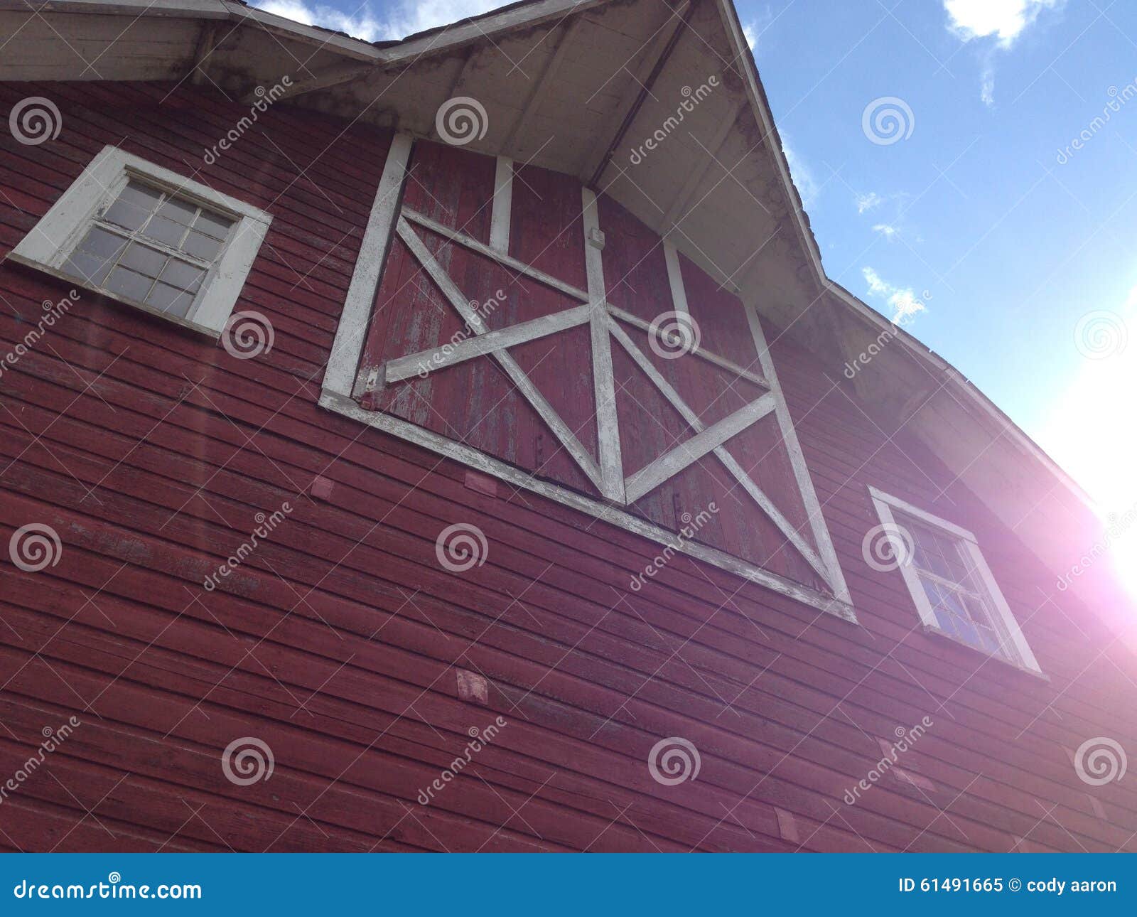 Red barn stock image. Image of barn, shiny, rustic - 61491665