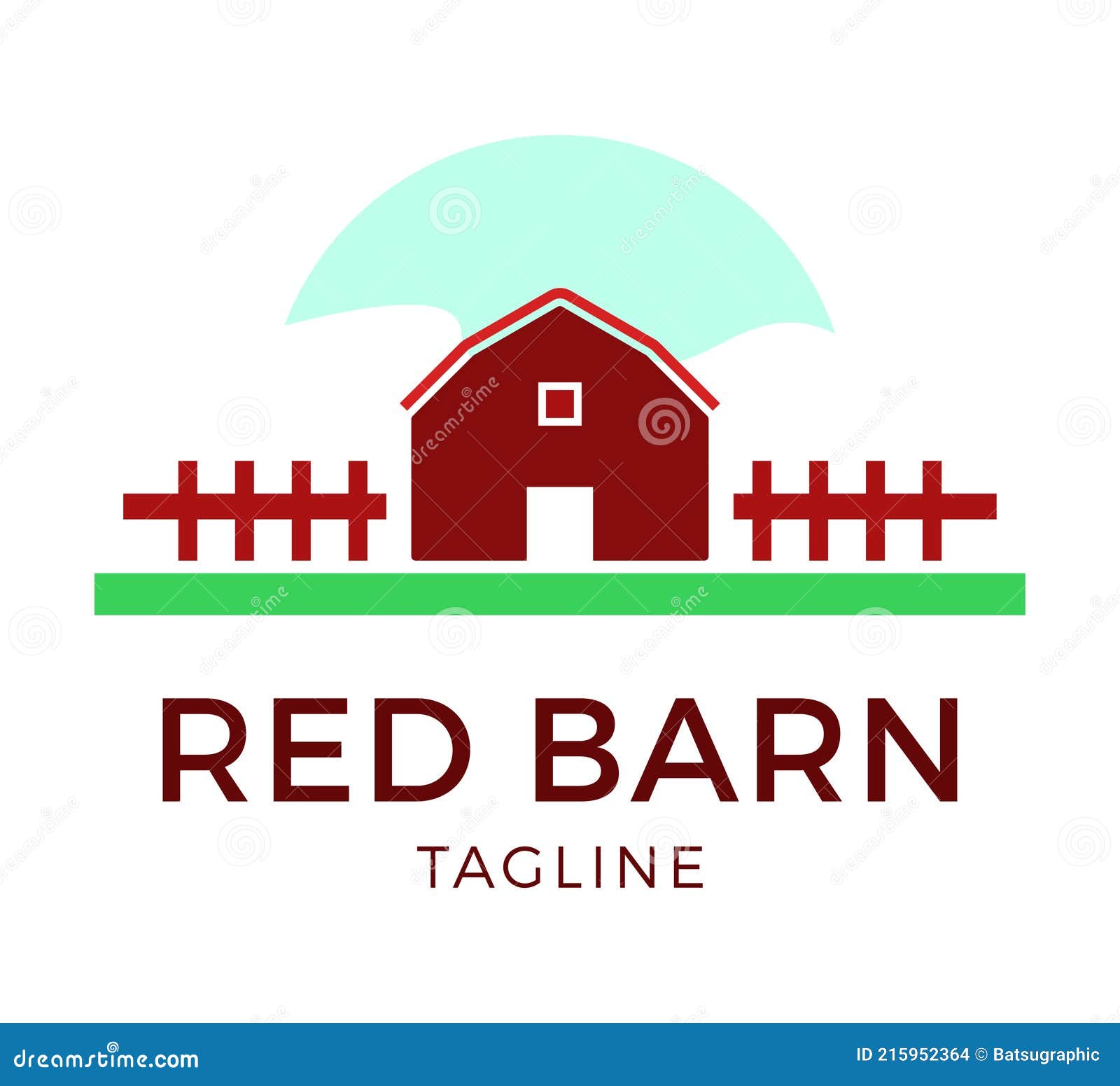 Red Barn Vector Logo Template Design Stock Vector - Illustration of ...
