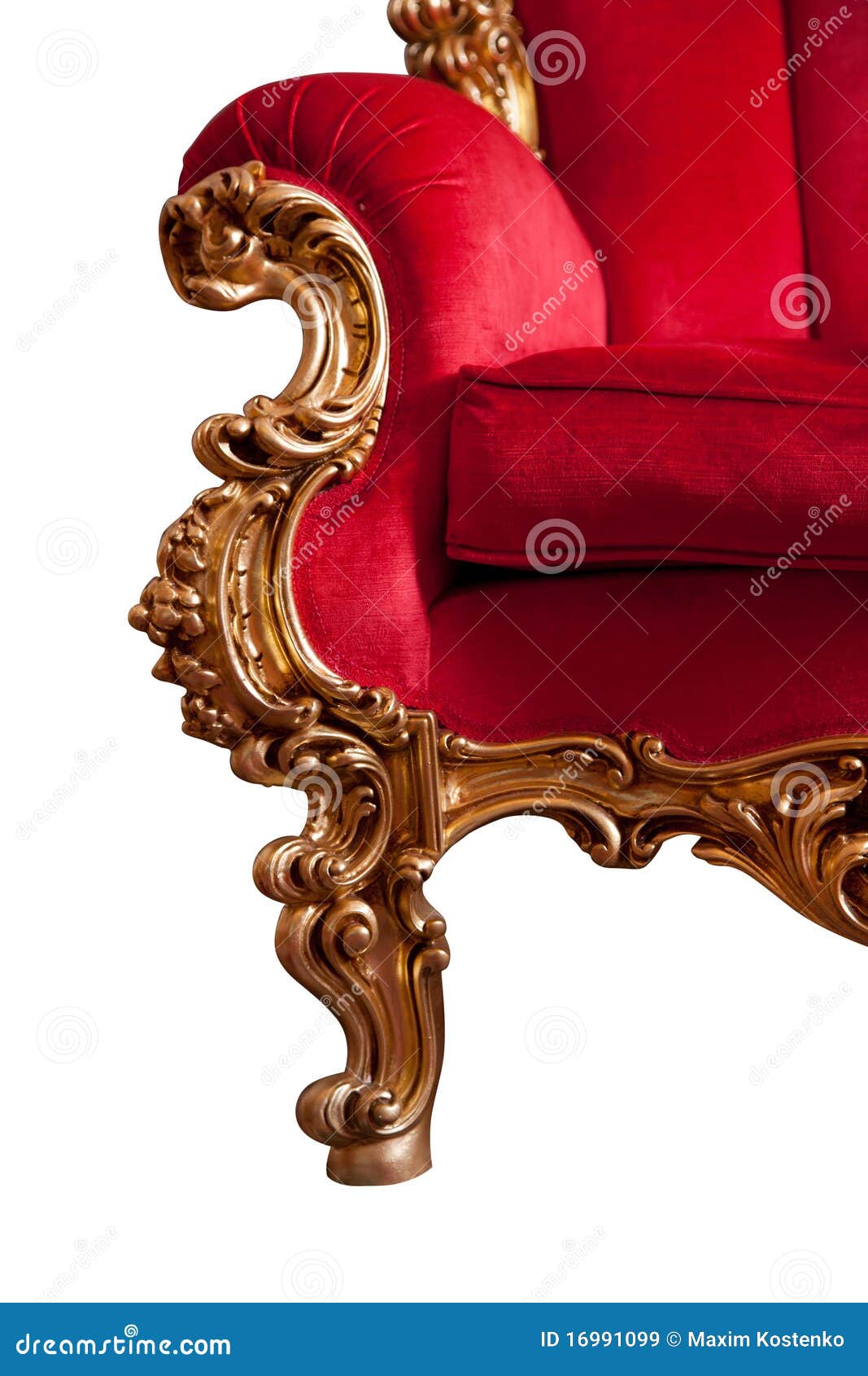 Red baroque sofa stock image. Image of domestic, fashioned - 16991099