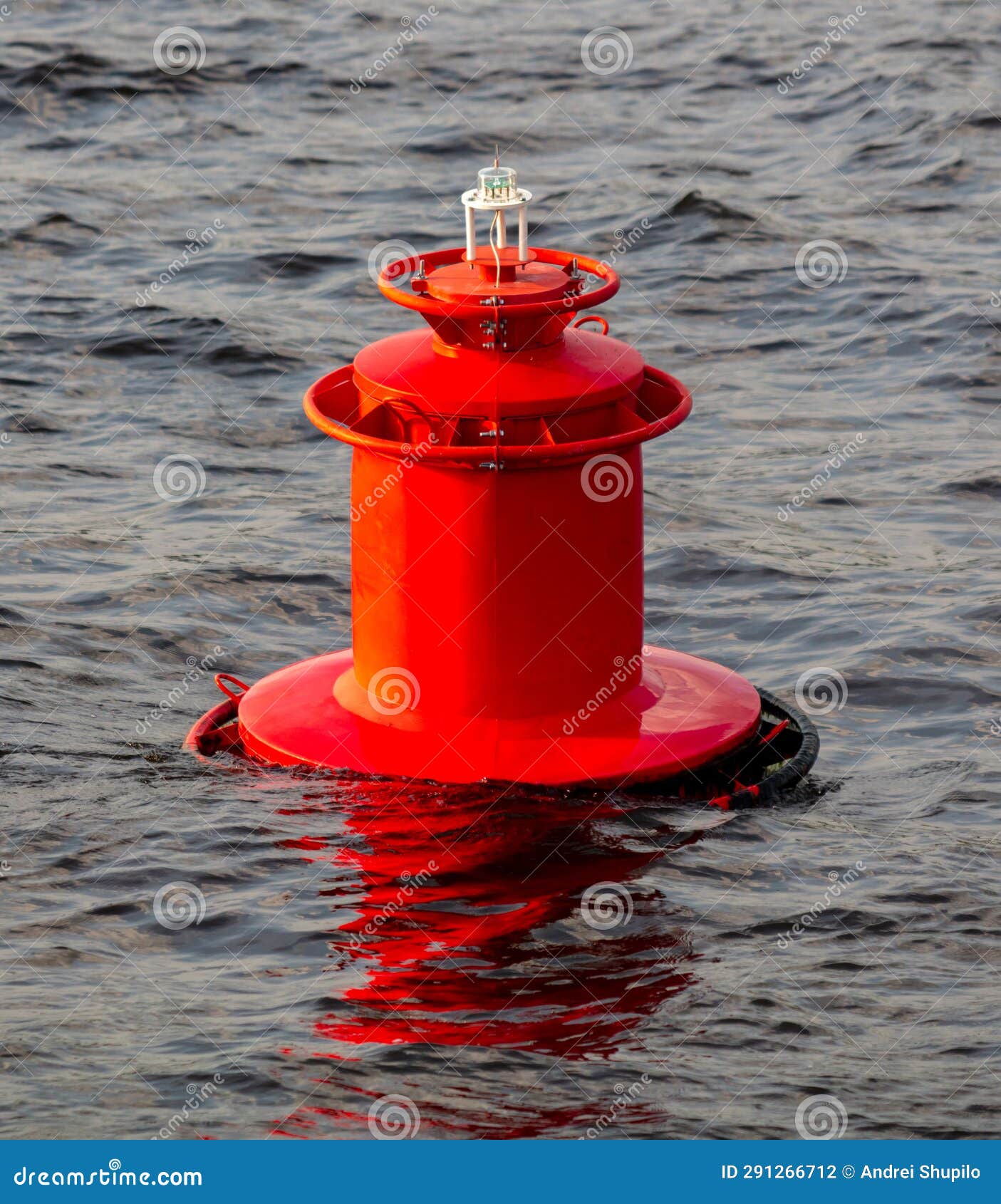 The Red Barrel Floats on the River Stock Photo - Image of canal, float ...