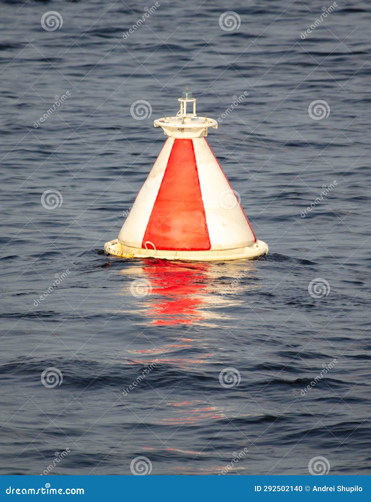 The Red Barrel Floats on the River Stock Photo - Image of marker, water ...