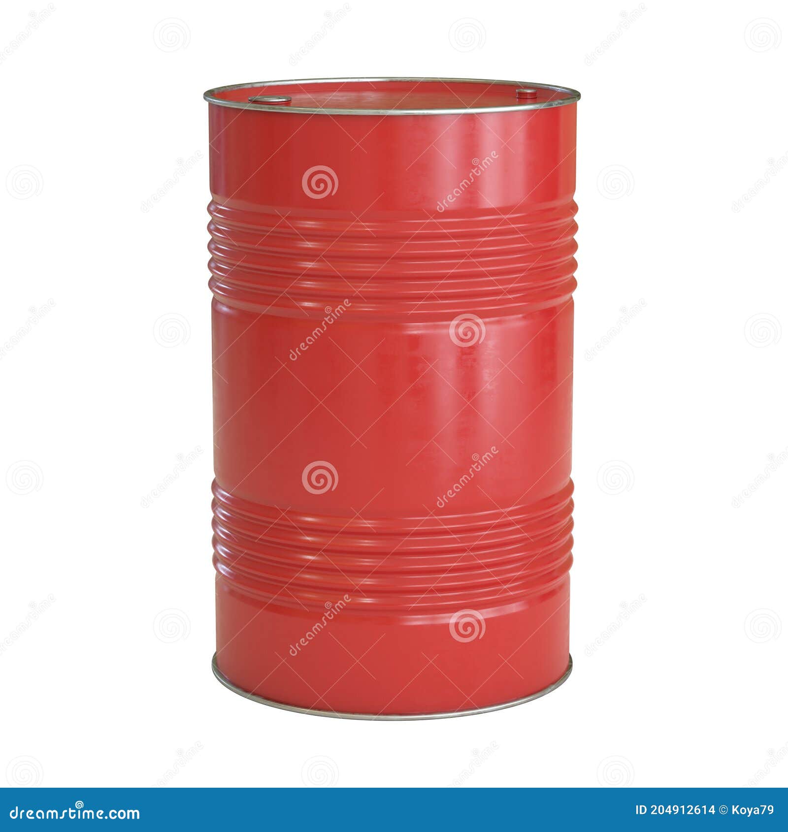 Red Barrel Isolated on the White Background 3d Rendering Stock ...
