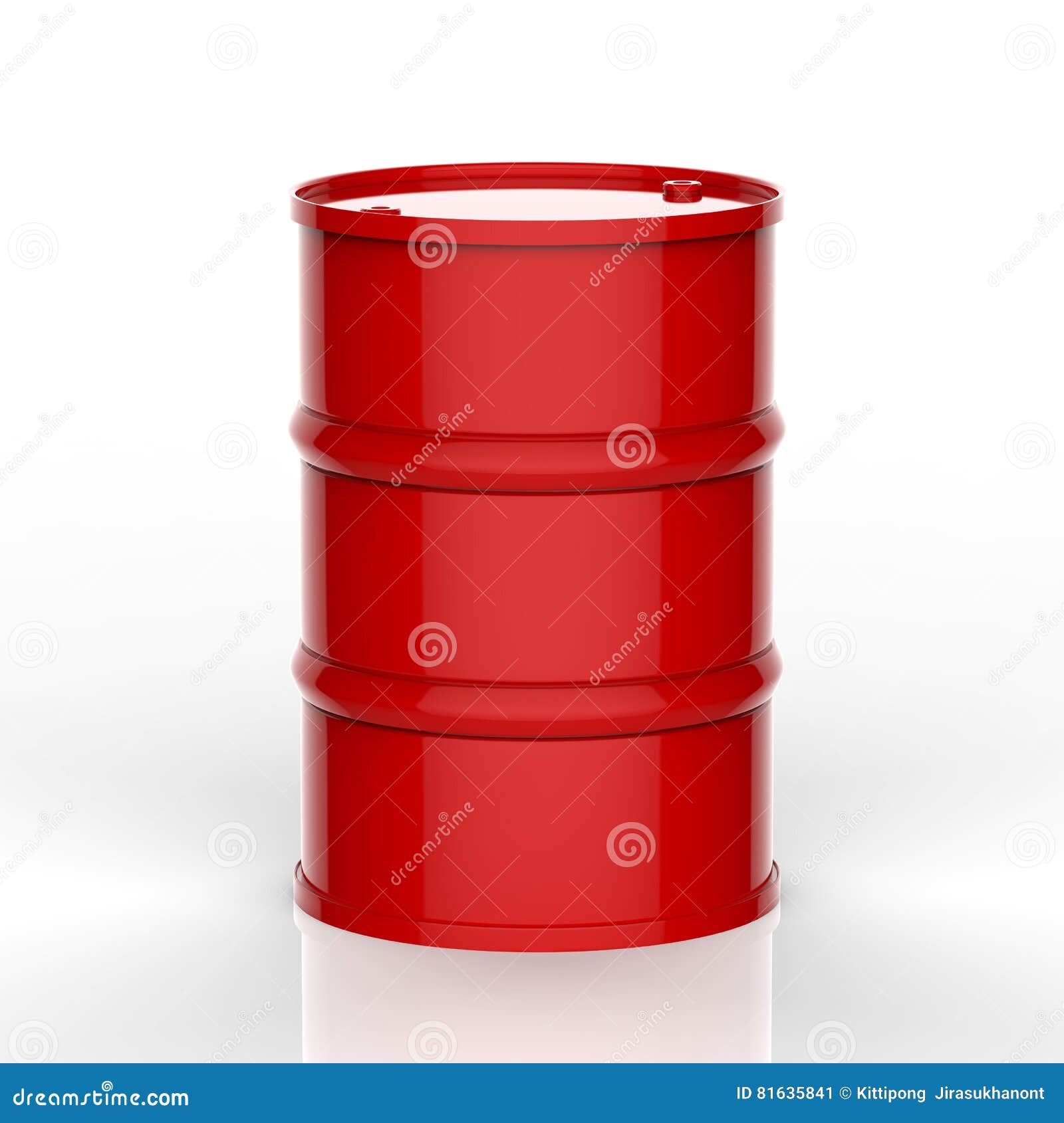 Red Barrel on White Background Stock Illustration - Illustration of ...