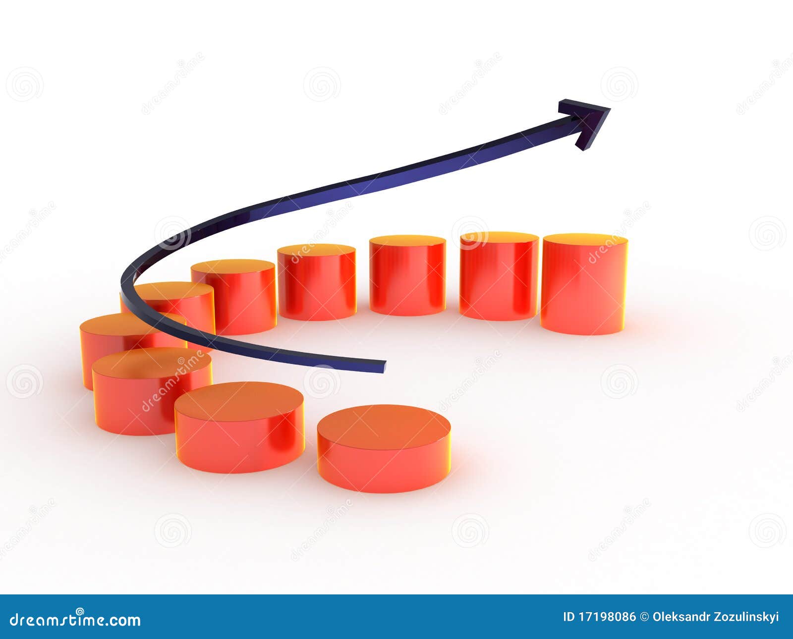 Red Barrels and Pointer As a Chart Stock Illustration - Illustration of ...