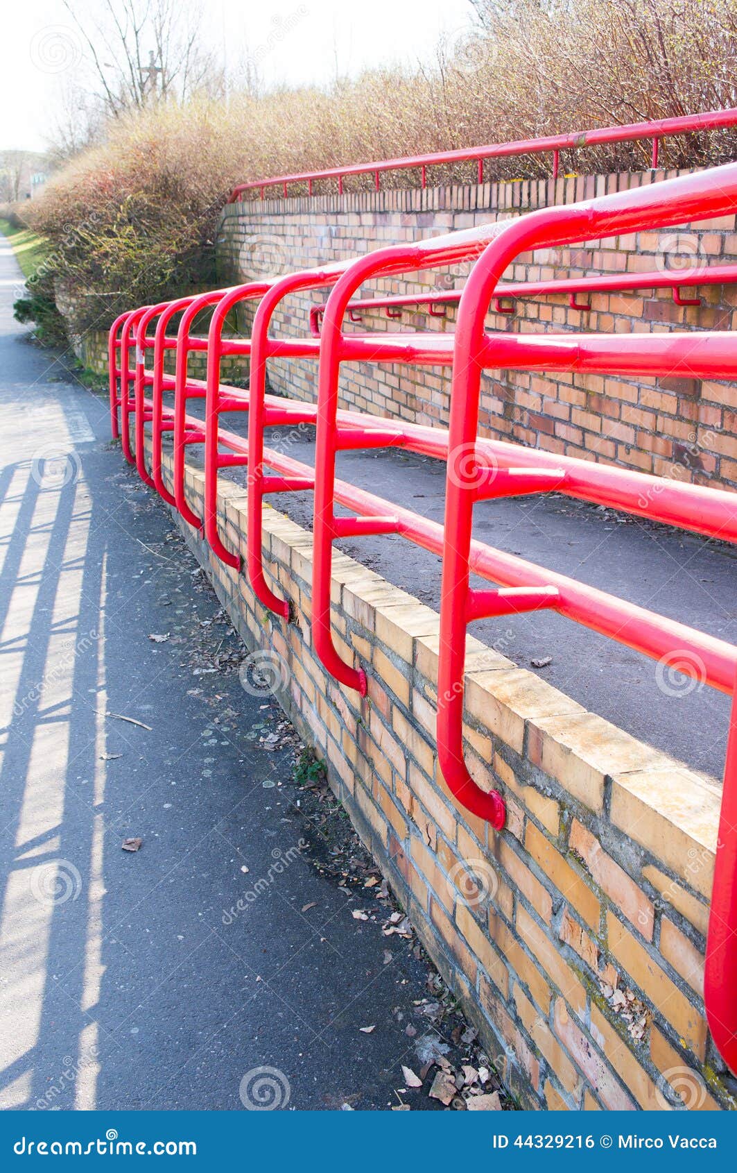 Red barrier stock photo. Image of safe, secure, bricks - 44329216