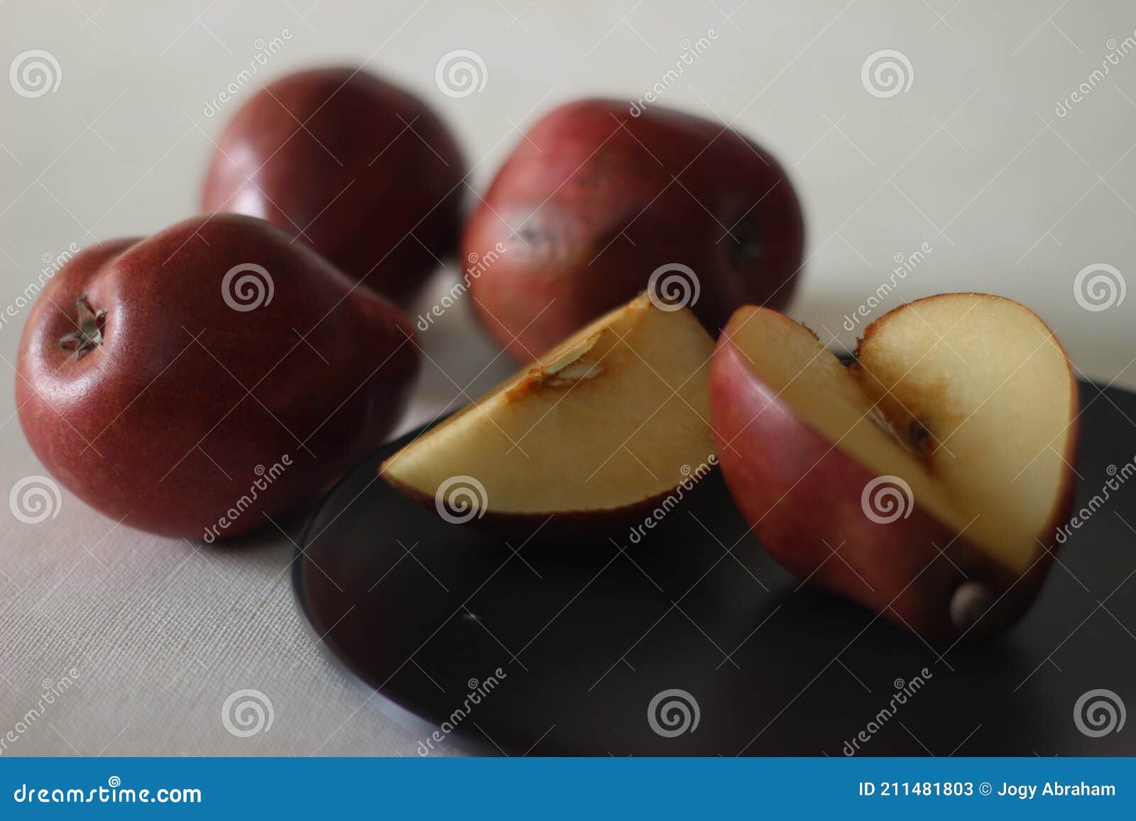 The Red Bartlett Pear Carries a True Pyriform Pear Shape. a Rounded ...