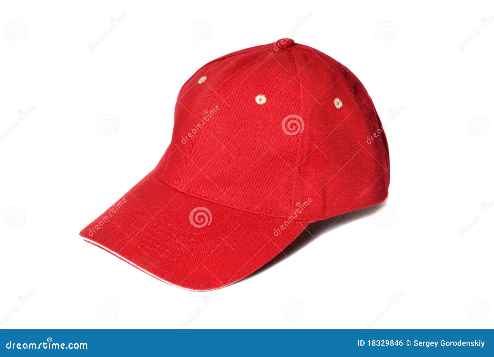 Red baseball cap stock photo. Image of white, uniform - 18329846