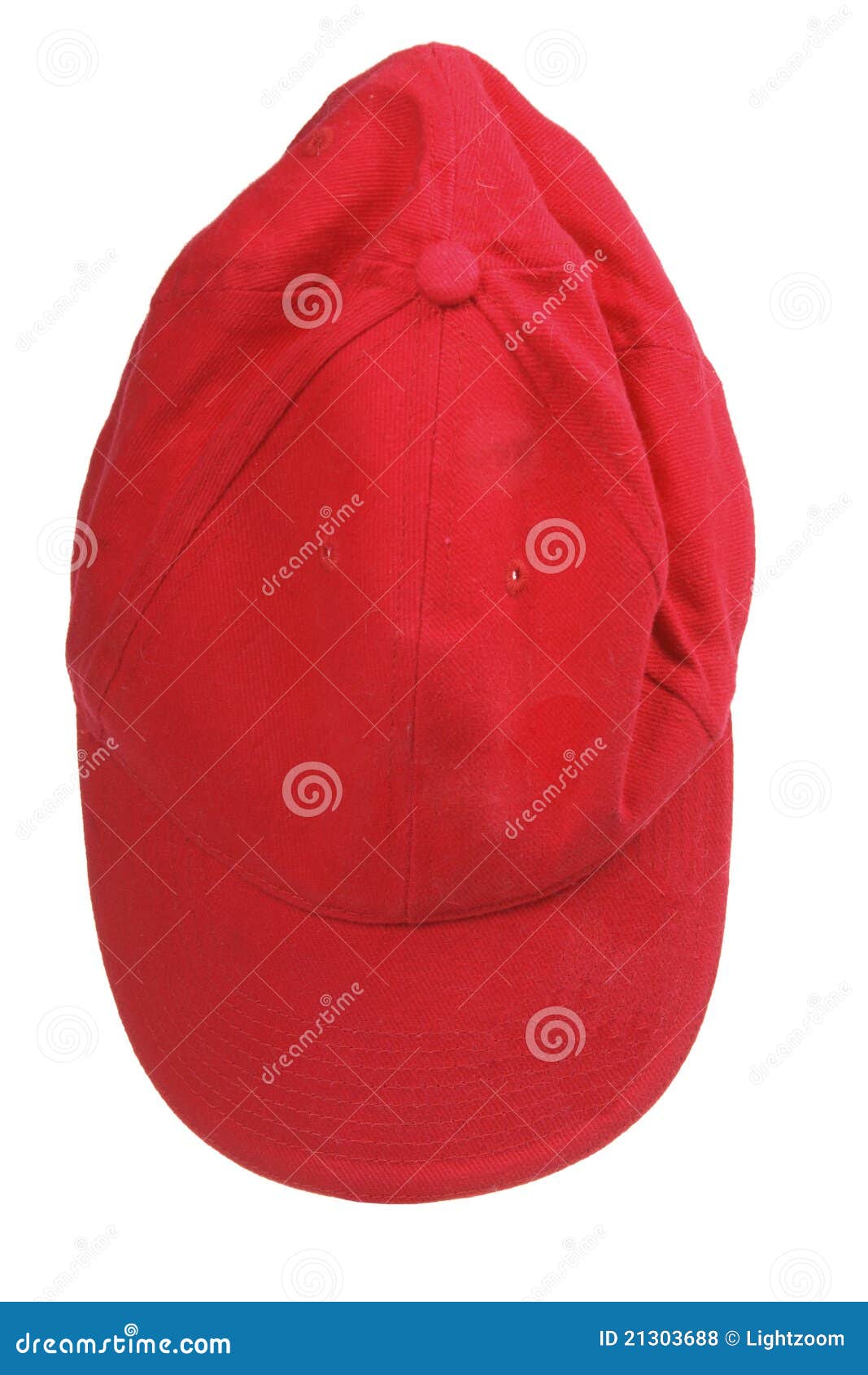 Red Baseball Cap stock photo. Image of white, isolated - 21303688