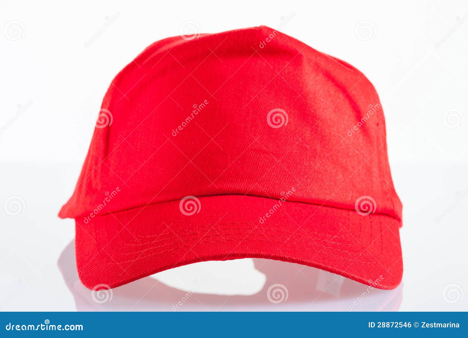 Red baseball cap stock photo. Image of lifestyle, cotton - 28872546