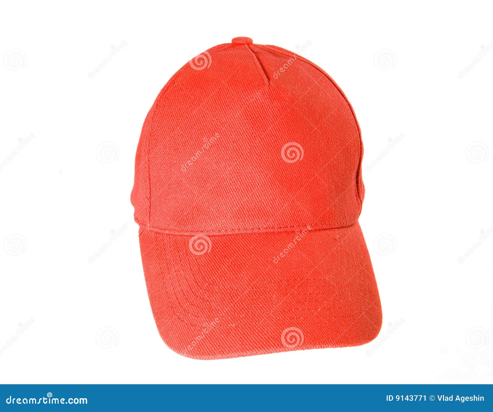 Red Baseball Cap stock image. Image of baseball, visor - 9143771