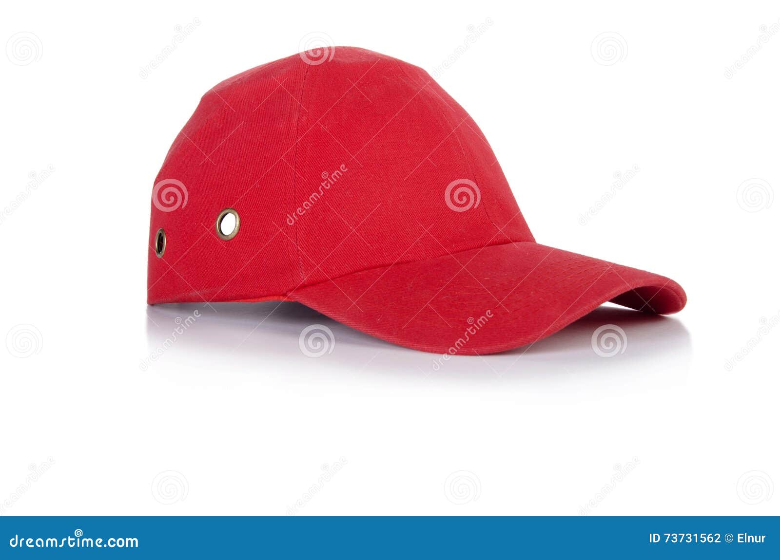 The Red Baseball Cap Isolated on the White Background Stock Photo ...
