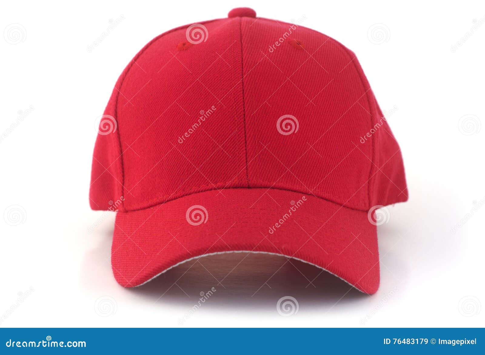 Red Baseball Cap stock image. Image of headwear, equipment - 76483179