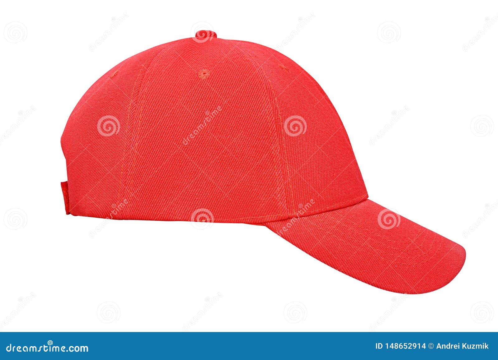 Red baseball cap isolated stock photo. Image of fashion - 148652914