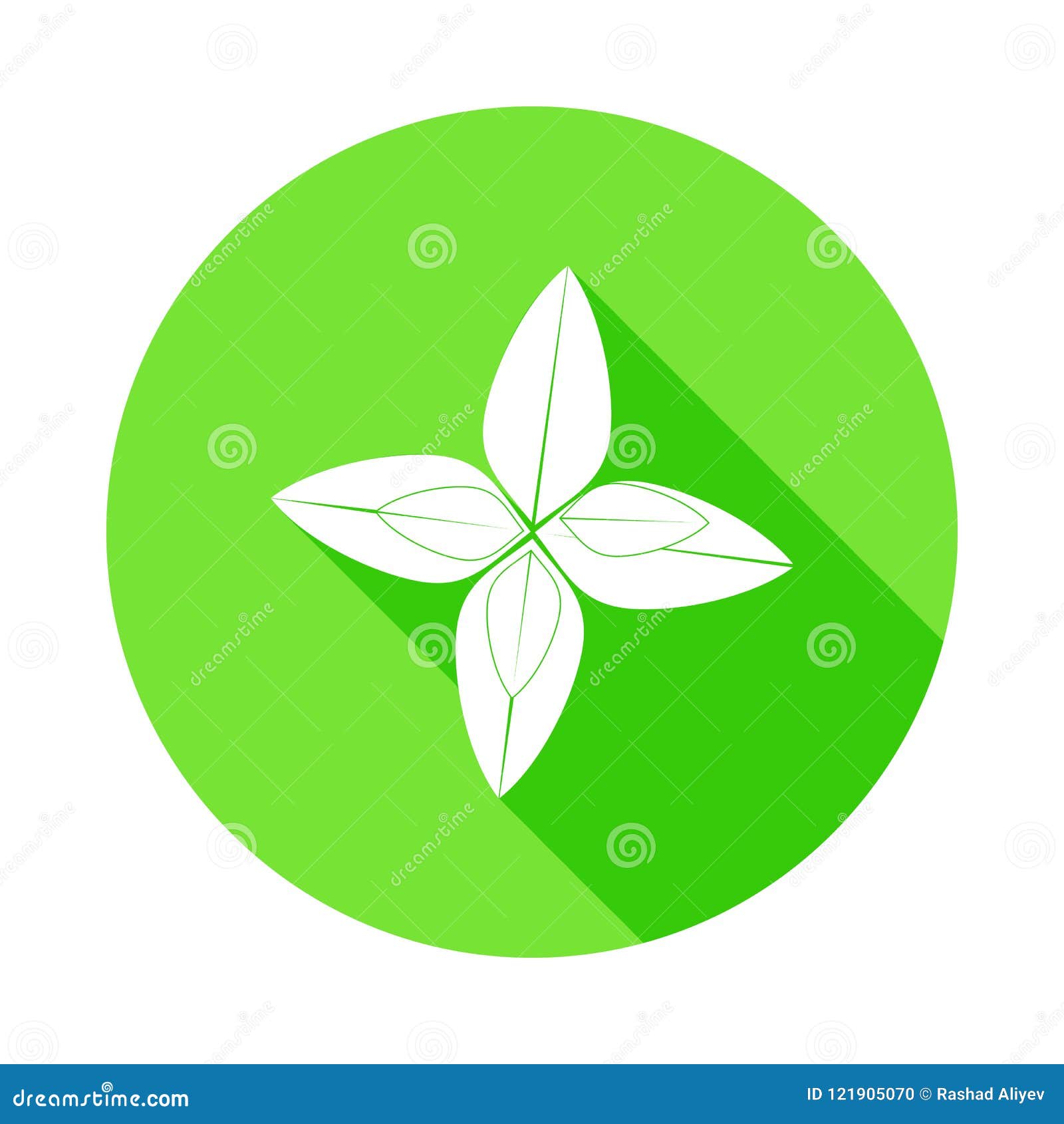 Red Basil Icon in Flat Long Shadow Style Stock Illustration ...