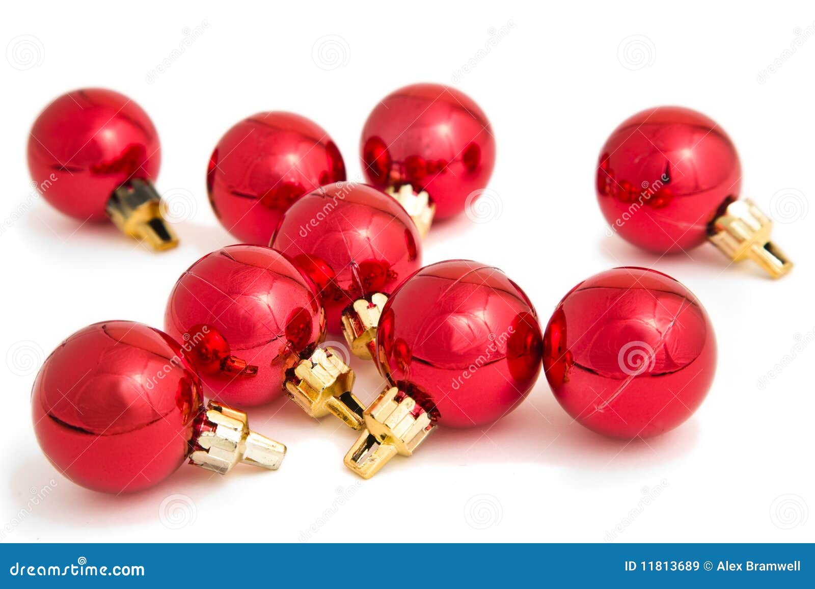 Red Baubles stock image. Image of holiday, celebration - 11813689