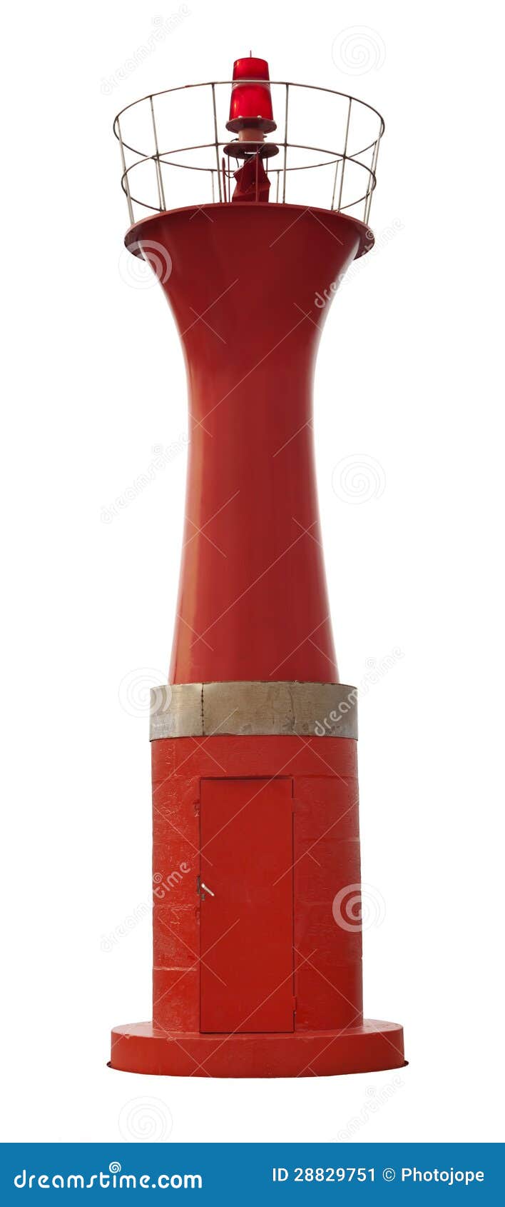 Red Beacon Isolated stock image. Image of navigation - 28829751