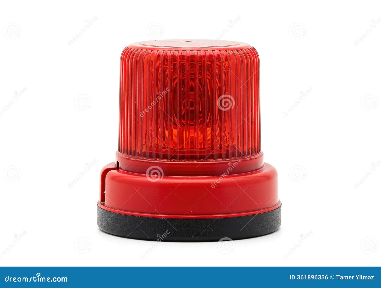 Red Beacon Isolated on White Background Stock Illustration ...