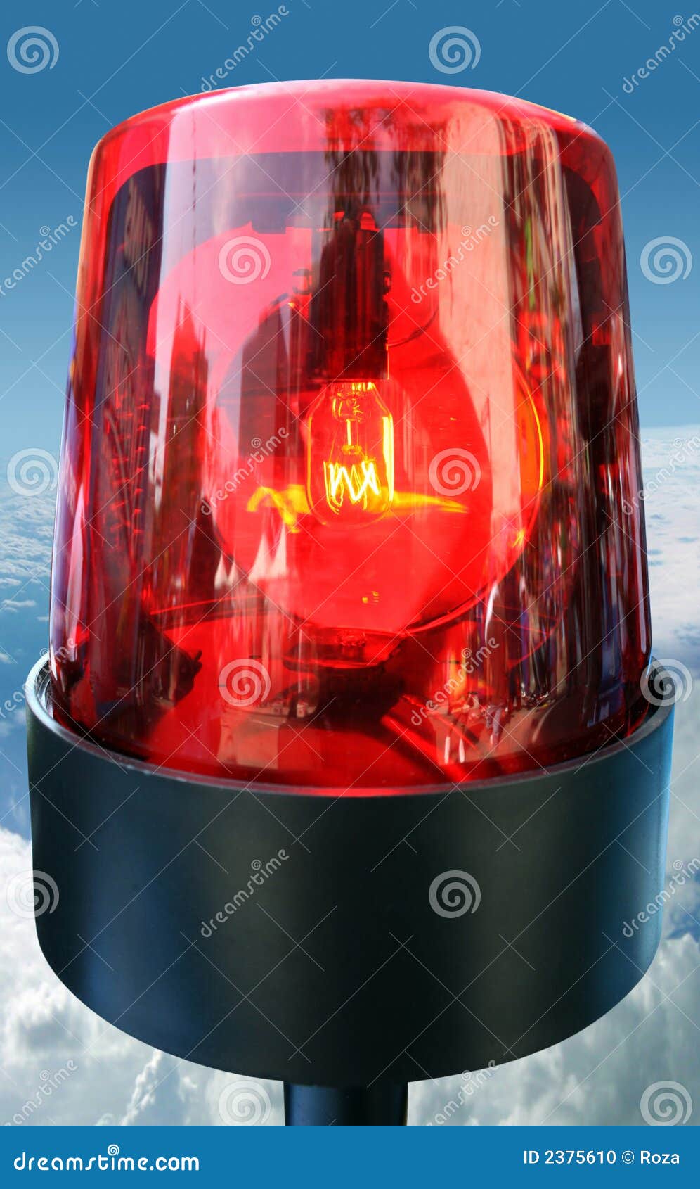 Red beacon light stock photo. Image of violence, rescue - 2375610