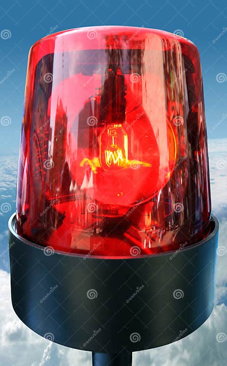 Red beacon light stock photo. Image of violence, rescue - 2375610