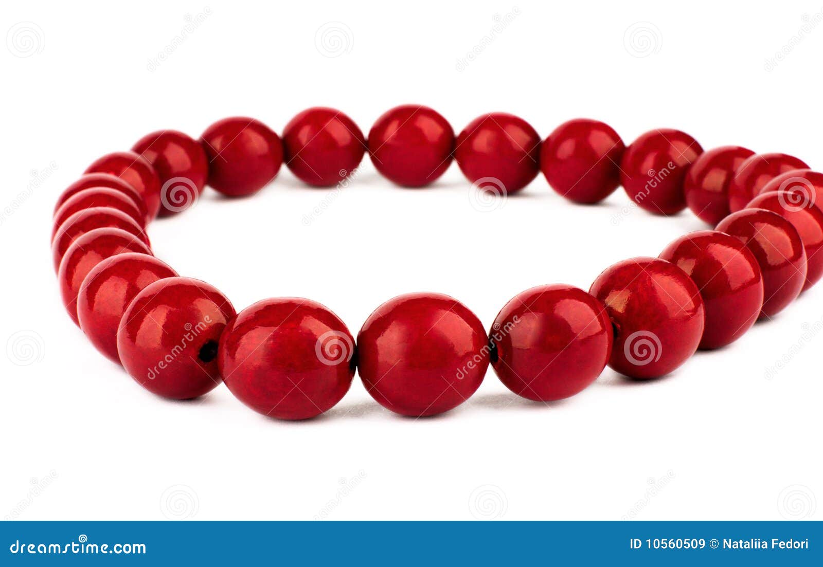 Red beads stock image. Image of decor, decoration, present - 10560509