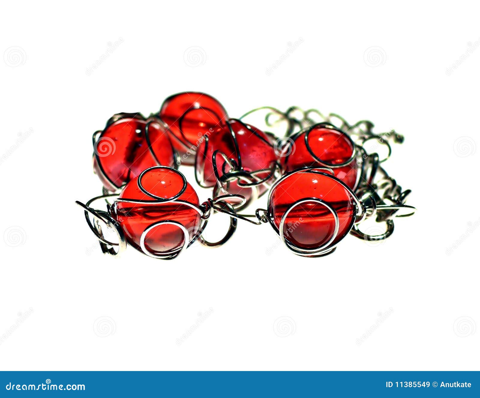Red beads stock image. Image of elegance, macro, shiny - 11385549