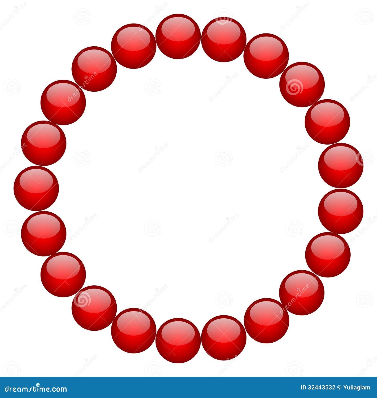 Red beads stock vector. Illustration of mineral, rubin - 32443532