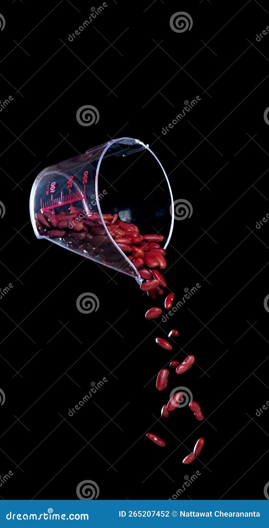 Red Bean Fall, Red Grain Beans Explode Abstract Cloud Fly from ...