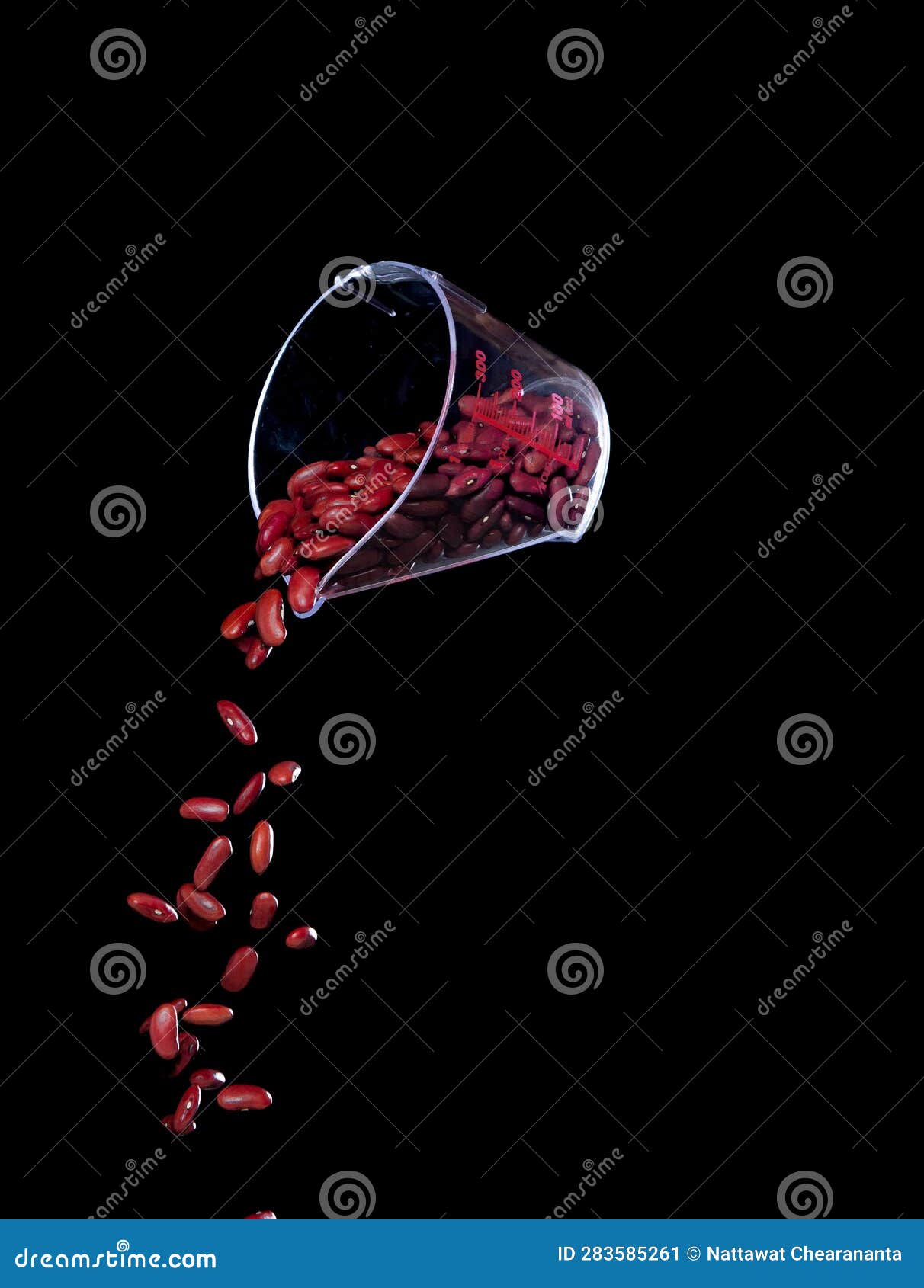 Red Bean Fall, Red Grain Beans Explode Abstract Cloud Fly from ...