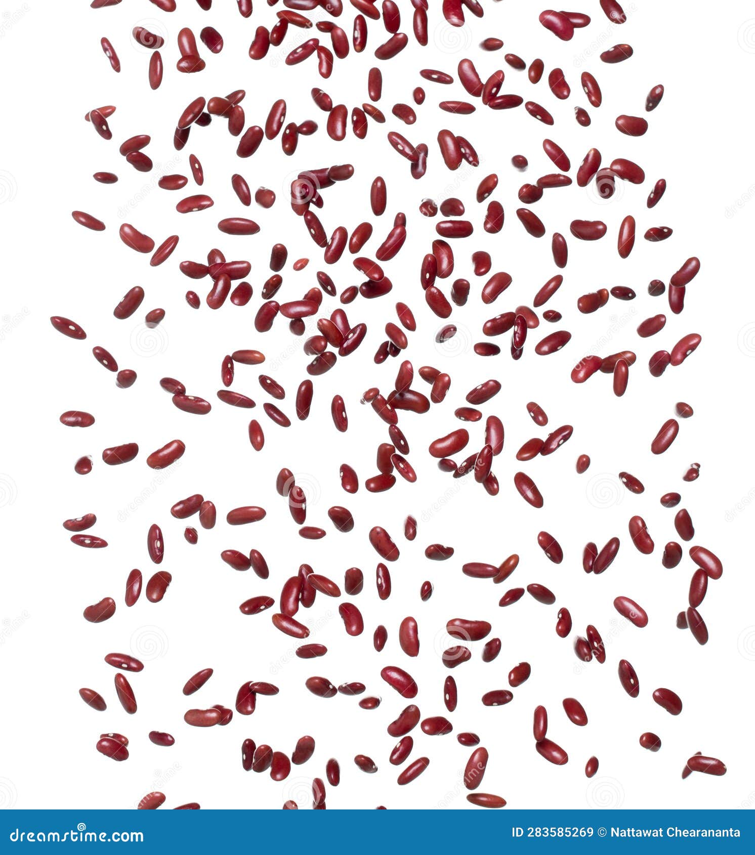 Red Bean Flying Explosion, Red Grain Beans Explode Abstract Cloud Fly ...