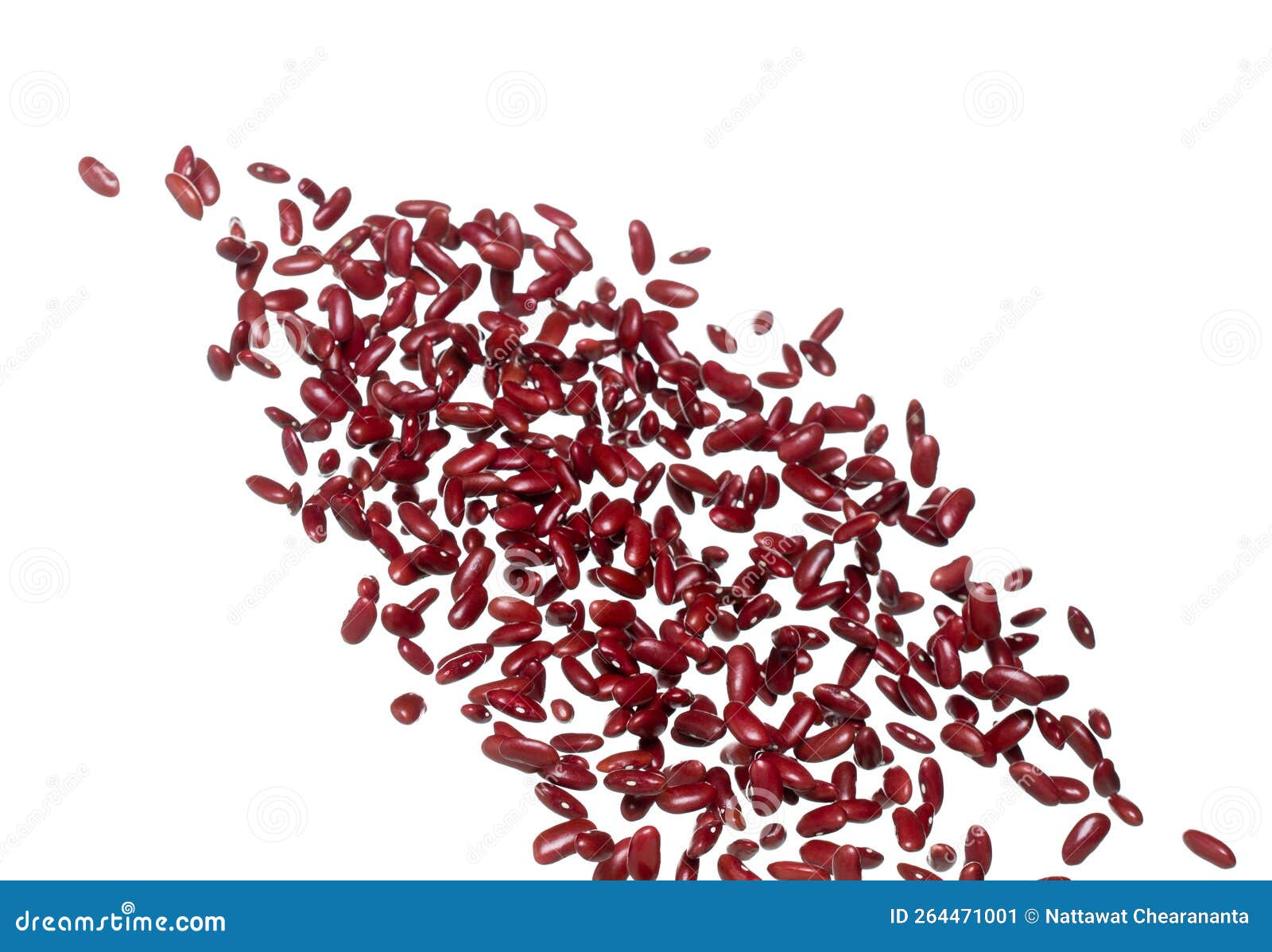 Red Bean Flying Explosion, Red Grain Beans Explode Abstract Cloud Fly ...