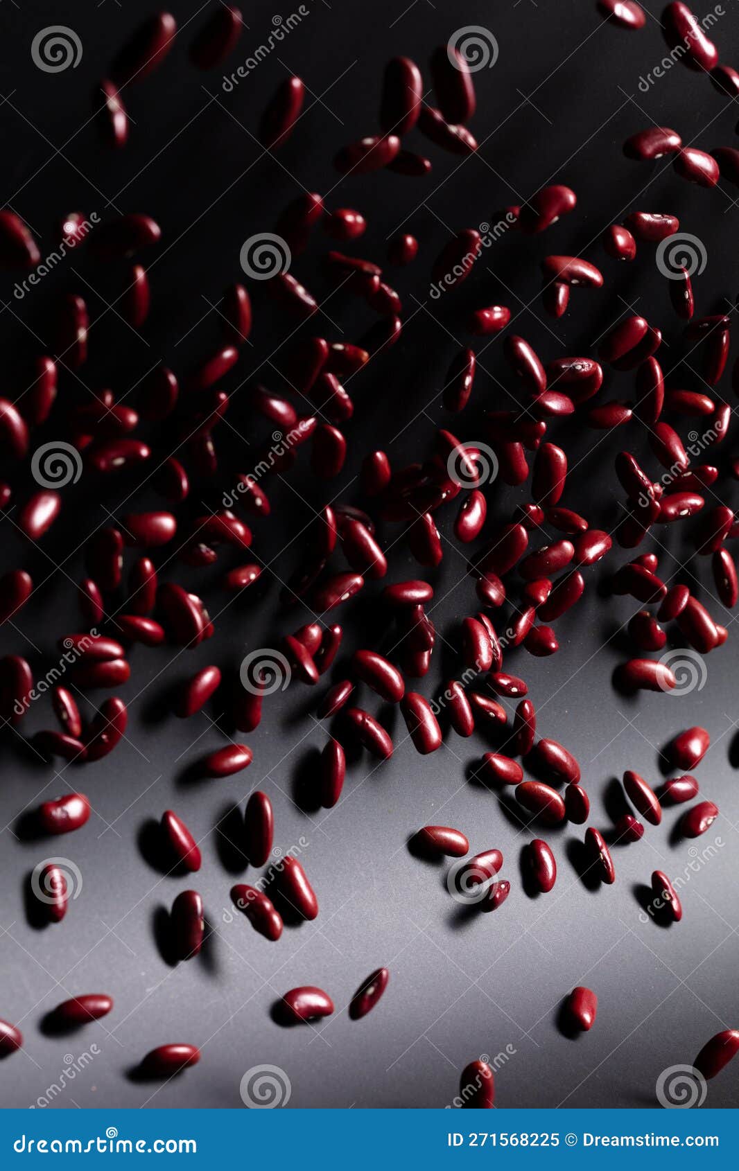 Red Bean Flying Explosion, Red Grain Beans Explode Abstract Cloud Fly ...