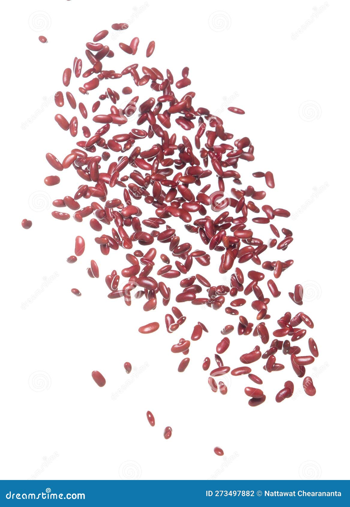 Red Bean Flying Explosion, Red Grain Beans Explode Abstract Cloud Fly ...