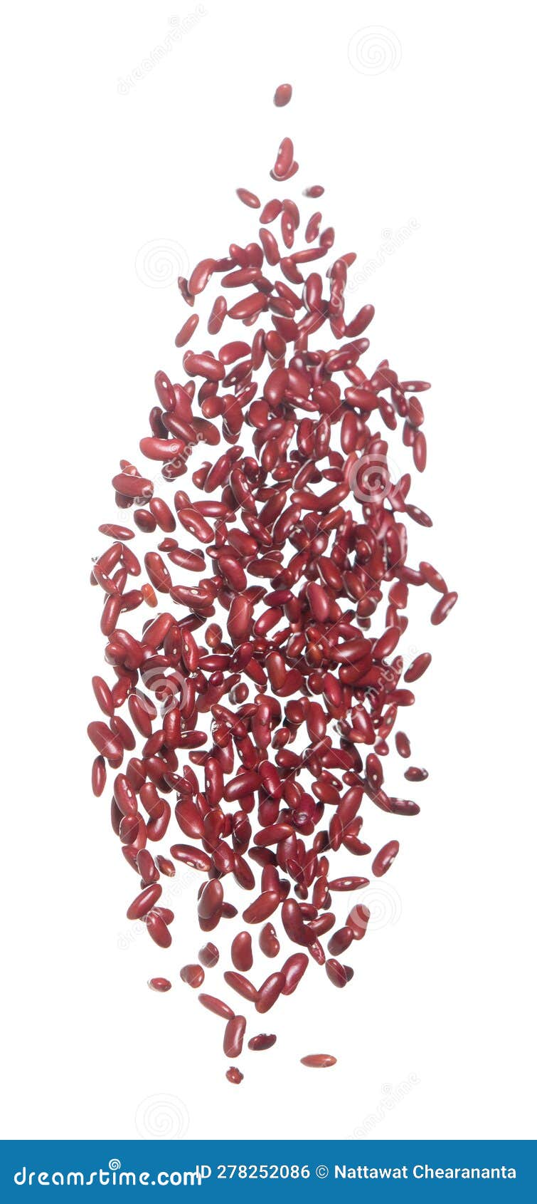 Red Bean Flying Explosion, Red Grain Beans Explode Abstract Cloud Fly ...
