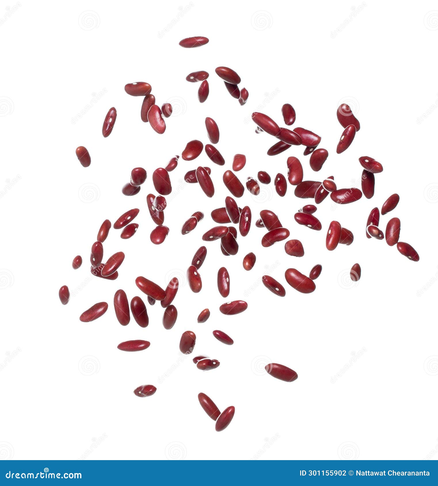 Red Bean Flying Explosion, Red Grain Beans Explode Abstract Cloud Fly ...